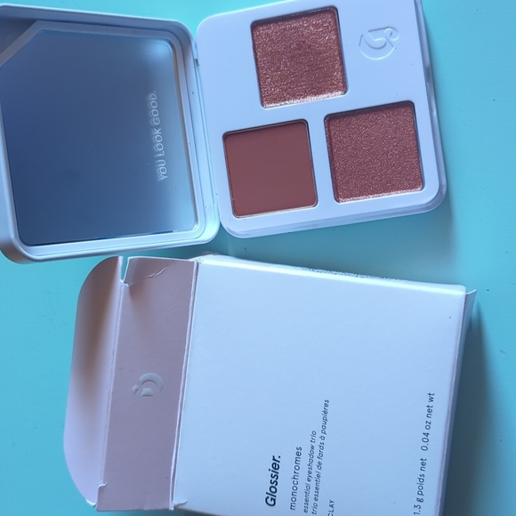 Glossier | Makeup | Glossier Monochromes Eyeshadow Trio Clay | Poshmark
